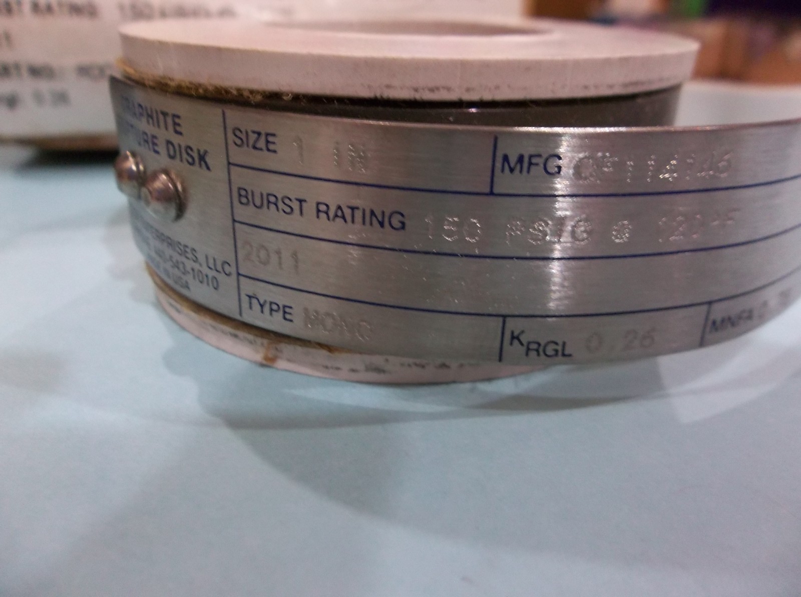 NIB ZOOK GRAPHITE RUPTURE DISC 1” CF114146 RDC220 799269 150 PSI MONO ...