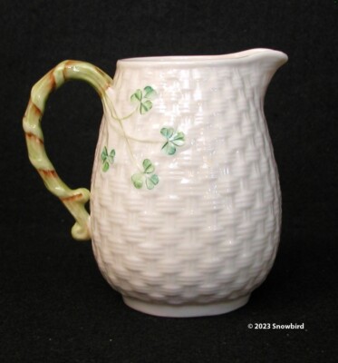 Belleek Shamrock - 16 oz. Jug / Pitcher - No Yellow Inside - 6th Mark ...