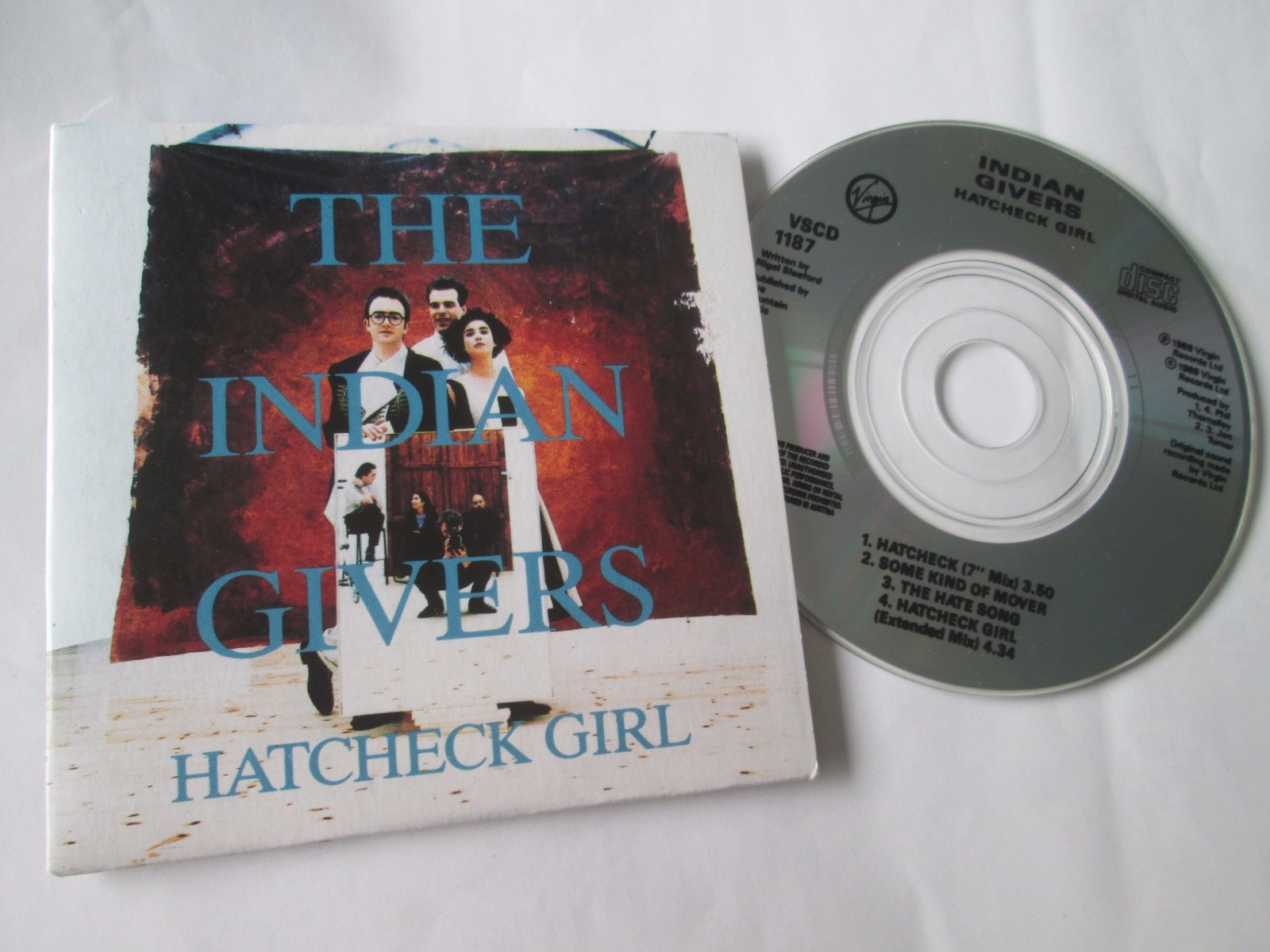 The Indian Givers – Hatcheck Girl Label Virgin VSCD 1187 UK CD Mini 3 ...