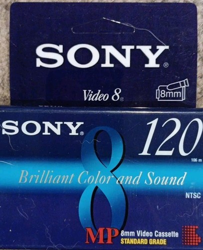 SONY MP Standard Video 8 mm Cassette Tape 120m Blank New 27242406186 | eBay