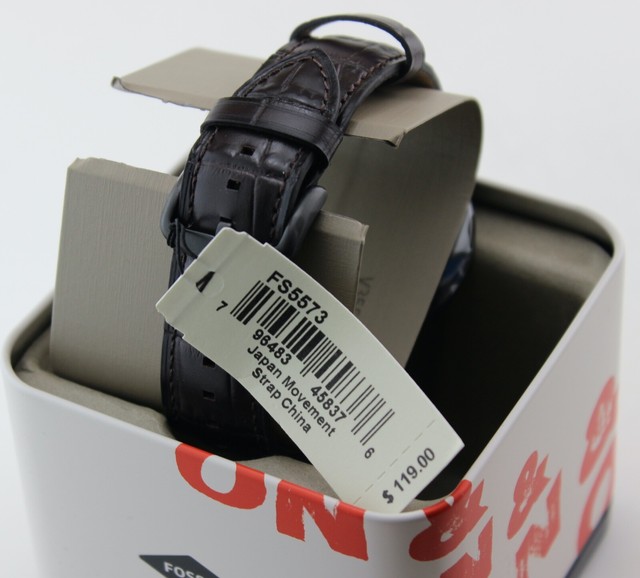 Fossil The Minimalist Three-hand 44mm Brown Leather Men Casual Watch ...