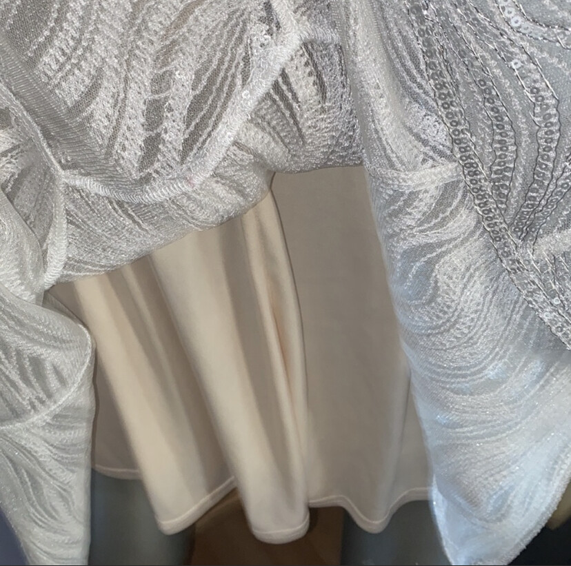 Tadashi Shoji Nerilla Sequin Illusion Dress SZ 12 | eBay