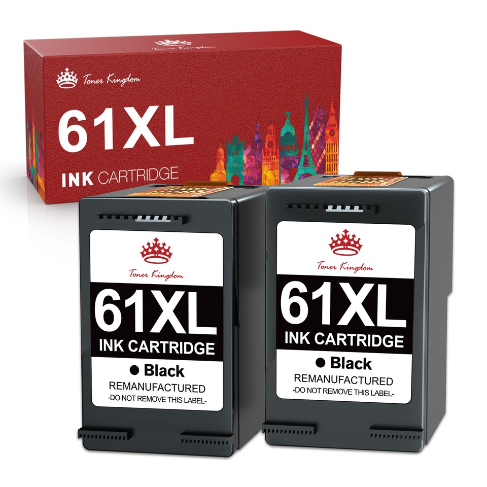 Black & Color 61XL Compatible Ink Cartridge for HP Officejet 2620 4630 ...