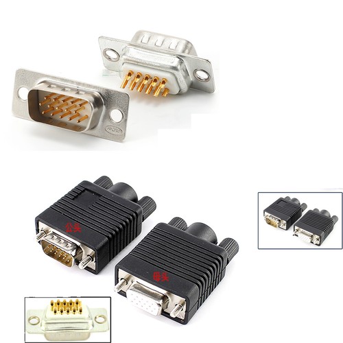 D-SUB DB15 VGA Male Female Solder Connector Port Protector - Computer ...
