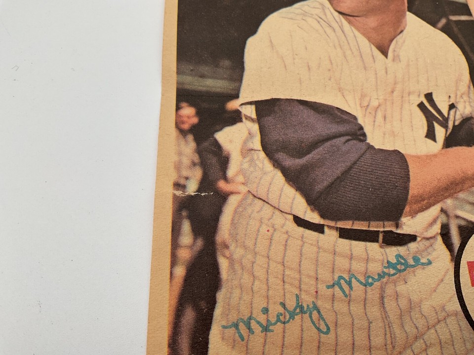 1967 TOPPS 11 PIN-UPS BASEBALL POSTERS MANTLE ROBINSON KALINE McCOVEY ...