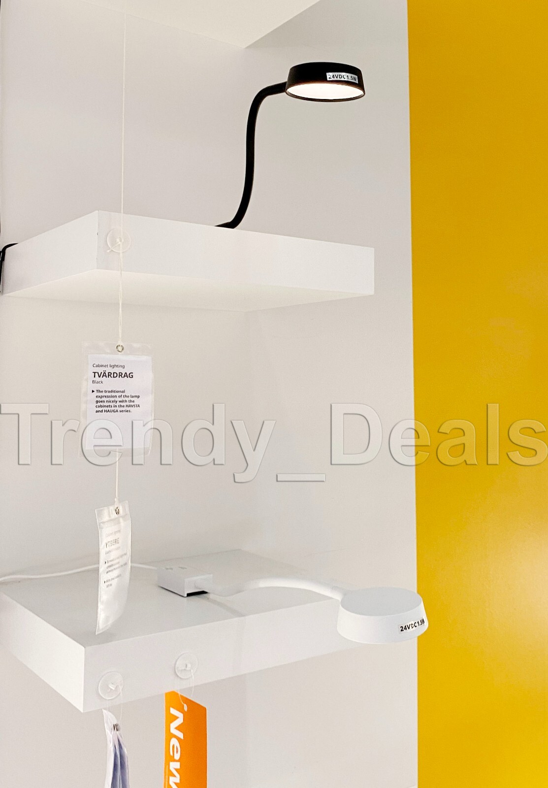 SET of 2 - Ikea YTBERG Cabinet Lighting, LED Light White/Dimmable 14 ...
