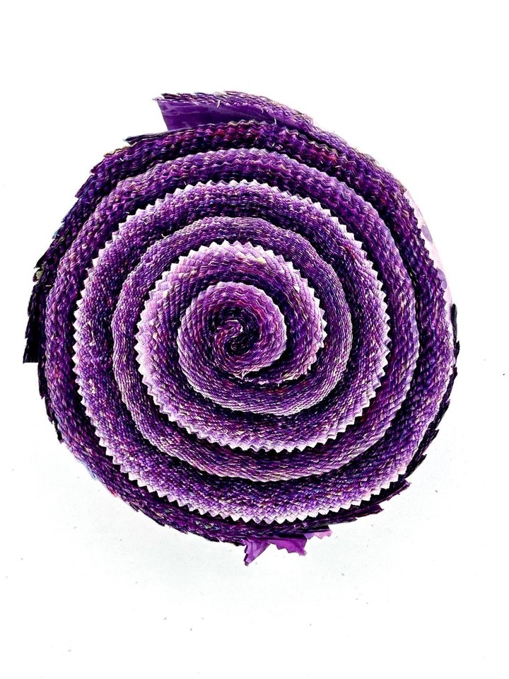 Java Batiks Purple Batik Jelly Roll 40 2.5 Inch Fabric Strips | eBay