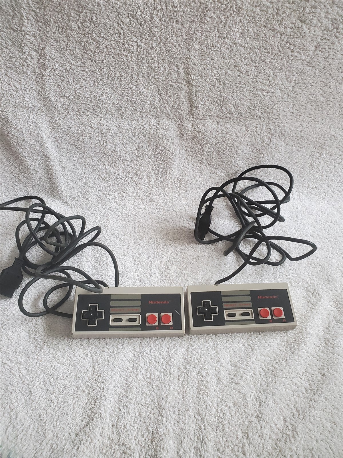 Lot of 2 NINTENDO NES Controller Original Authentic OEM NES-004 Pair 2 ...