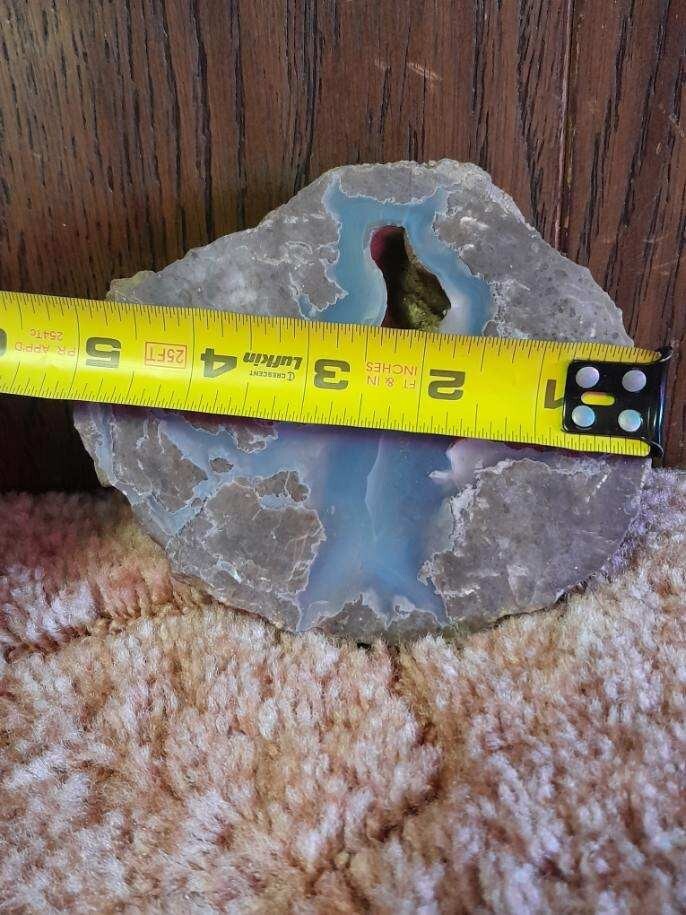 1.6 pound geode from the Vale OR, formation. one half. beautiful piece ...