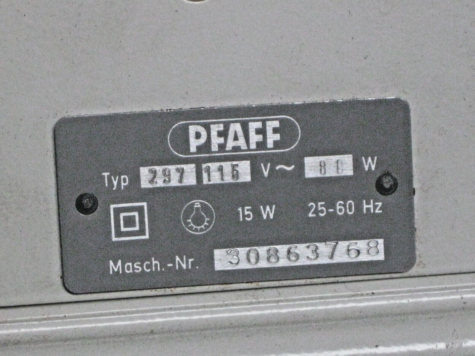 PFAFF Stretch 297-1 Vintage Sewing Machine Western Germany | eBay