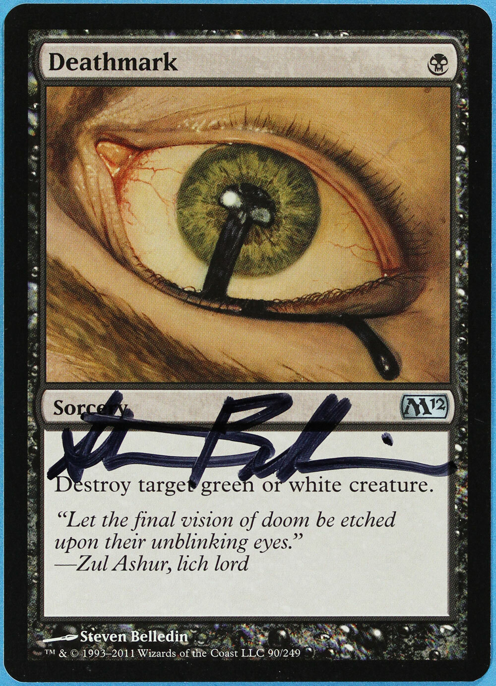 Deathmark Magic 2012 / M12 NM Black Uncommon Artist Signed CARD (s1963 ...