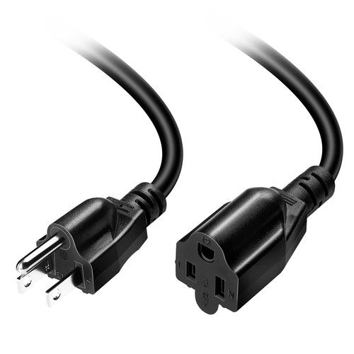 Short Power Extension Cord Outlet Saver 16awg/13a 3 Prong 1ft | eBay