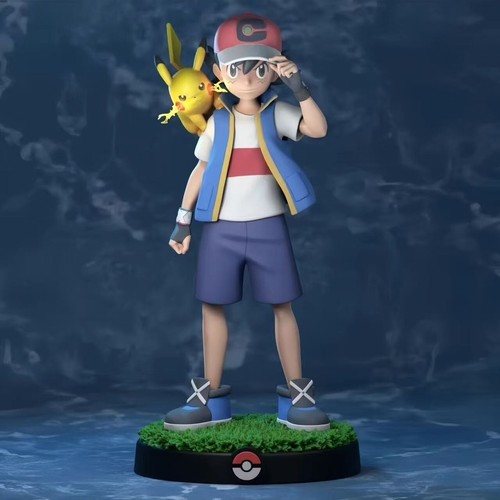 Pokémon Ash & Pikachu Statue - Classic Anime Duo Collectible! | eBay