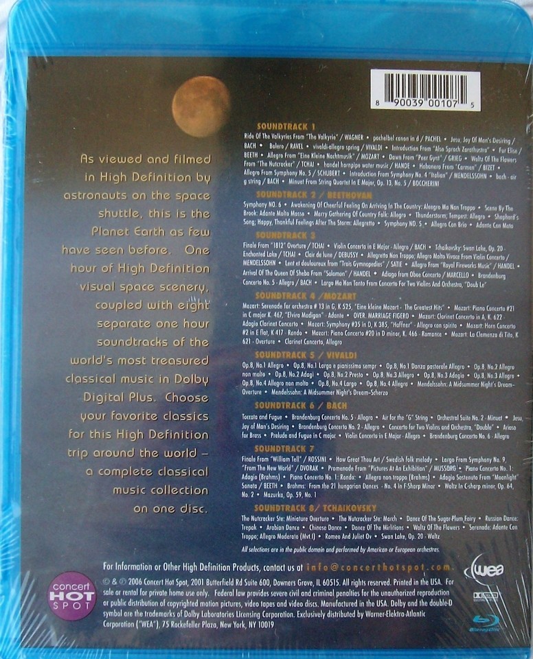 A View From Space With Heavenly Music: A Classical Collection (Blu-ray ...