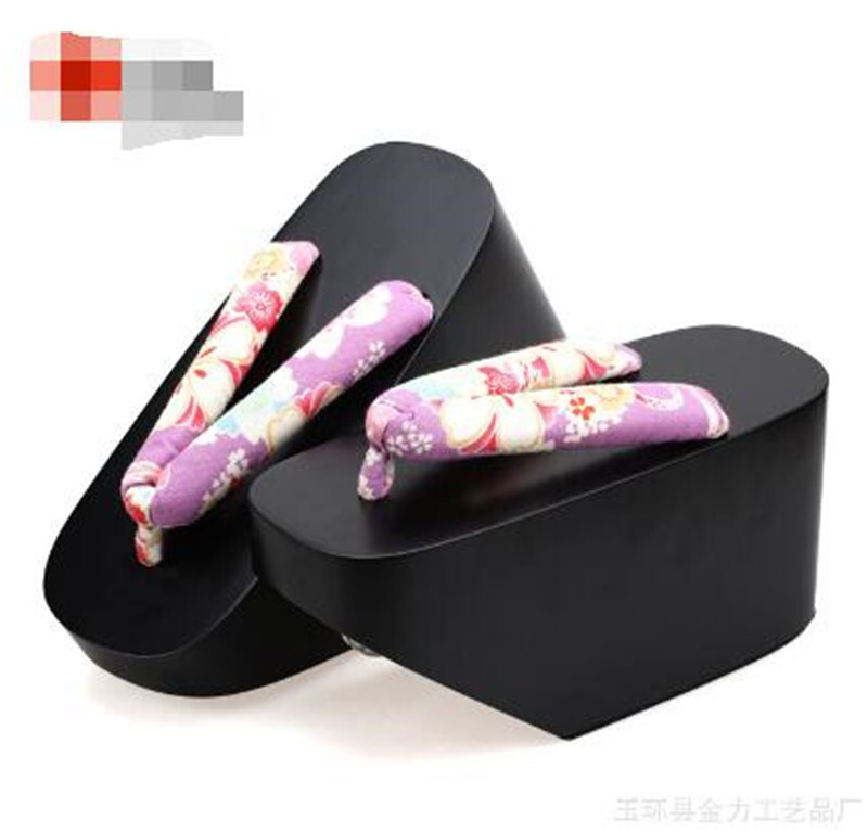 Womens Maiko Geisha Kagamine Len Japanese Okobo Geta Clog Kimono ...