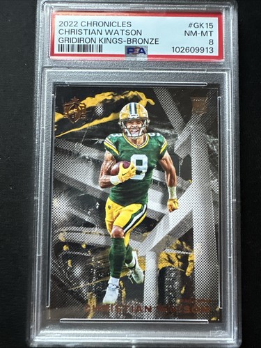 2022 Panini Chronicles - Gridiron Kings Christian Watson #GK-15 Bronze ...