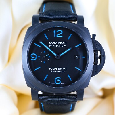Panerai Luminor Carbotech 44mm Box Papers Warranty Black Dial PAM01661 ...