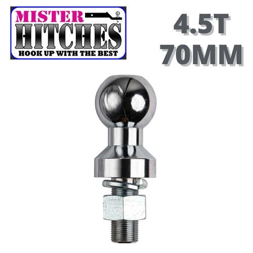 Mister Hitches - 70mm Chrome Tow Ball For Heavy Duty Hitch | 4500kg ...