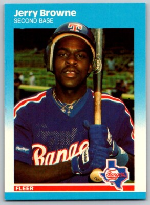 1987 FLEER UPDATE JERRY BROWNE TEXAS RANGERS #U-12 | eBay