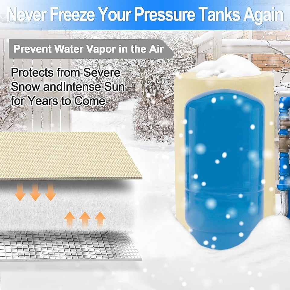 Round Well Pressure Tank Cover 5°F - Insulated Well Pump Cover - Water ...