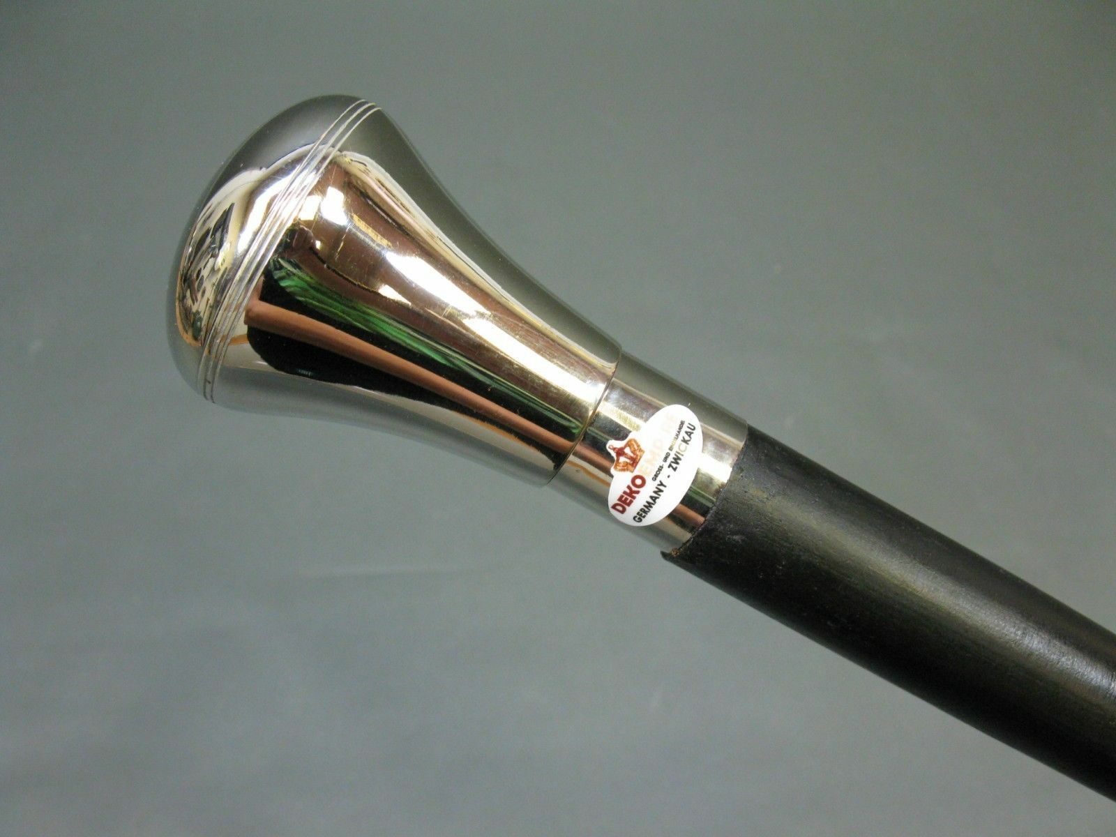 Antique Chrome Handle Victorian king Design Wooden Wa… - Gem