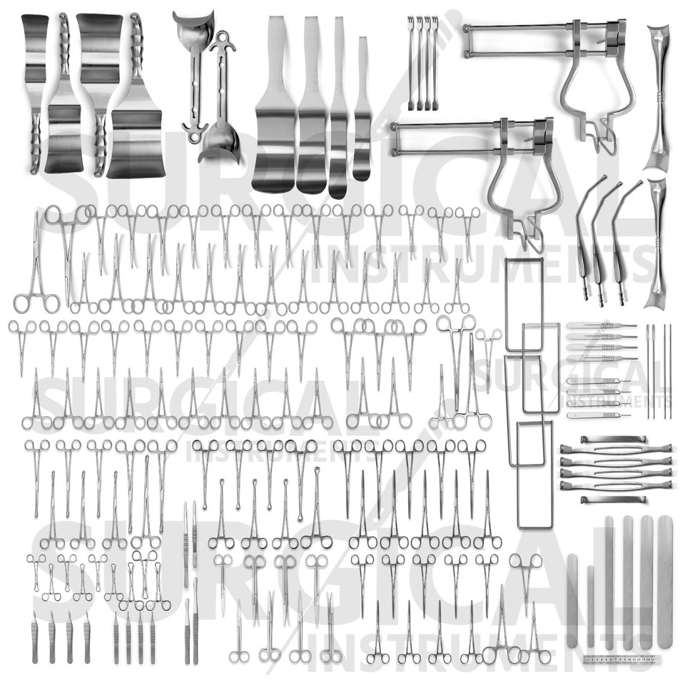 129 pcs Bowel Resection + Basic Laparotomy Surgery Pack Set Kit German ...