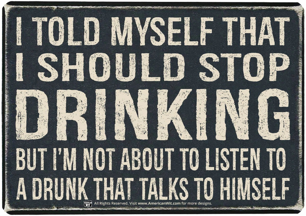 Anti Drinking Sign