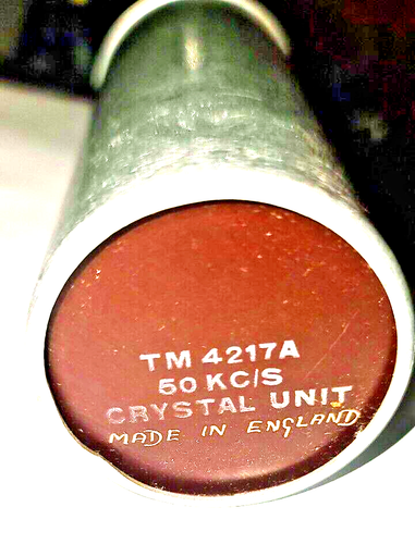 Vintage 50 kc/s crystal unit tm 4217a 1721qr27 / ANTIQUE RADIO CRYSTAL ...