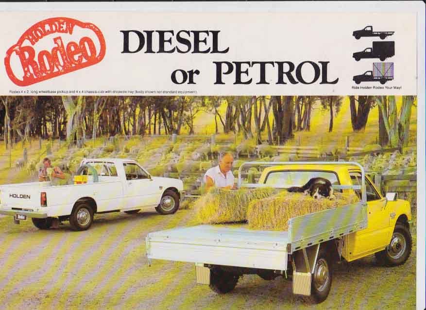 1981 HOLDEN KB RODEO UTE 8p Brochure & 2p Sheet Like ISUZU FASTER | eBay