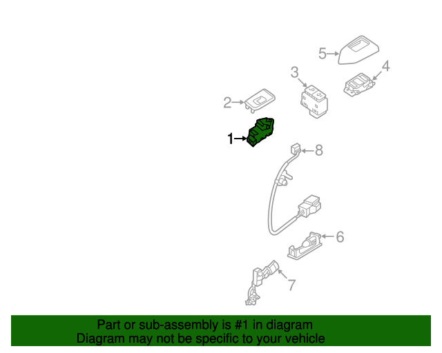 2013-2018 OEM Range Rover Sport Rear Right Door Window Switch LR034811 ...