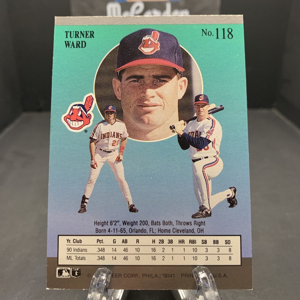 1991 Fleer Ultra Turner Ward #118 Rookie RC Cleveland Indians | eBay