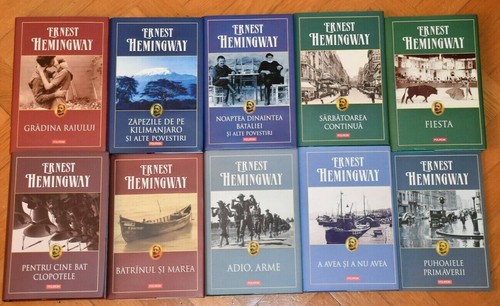 ERNEST HEMINGWAY Colectie carti Ed. DELUX Editura Polirom limba romana ...