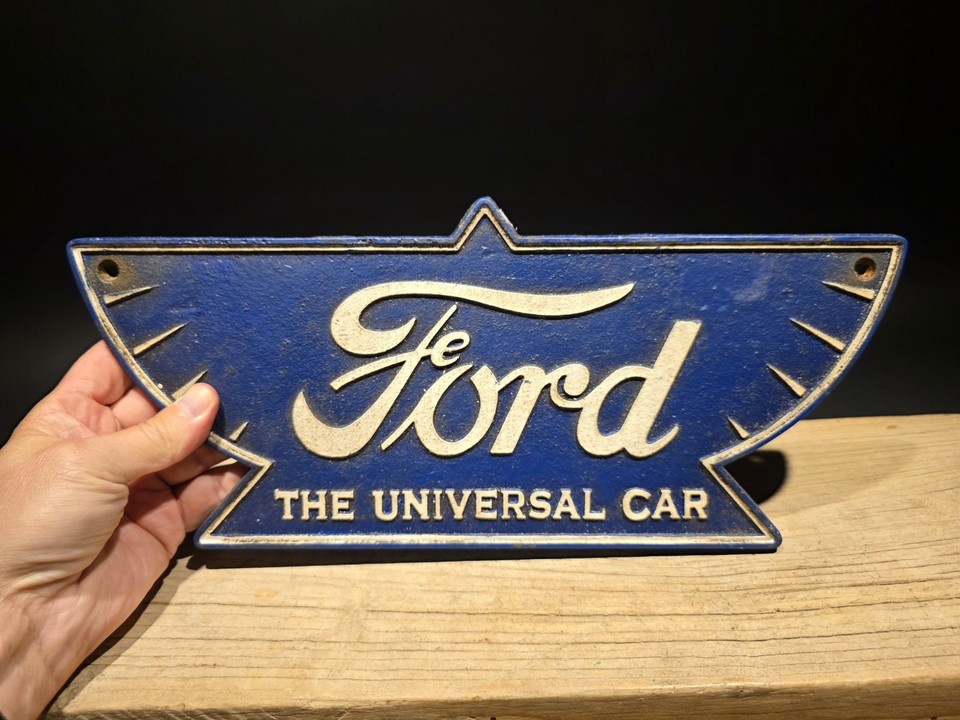 Antique Vintage Style Cast Iron Ford Car Sign Plaque | eBay