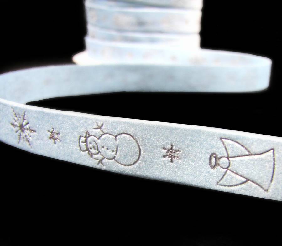 Christmas Winter Lightweight Velvet Blue Angels Snowman Ribbon 1/2"W x ...