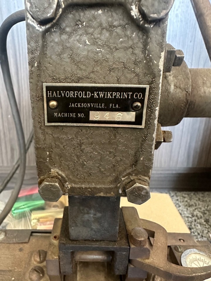 Kwikprint Hot Stamping Machine Model 86 | eBay