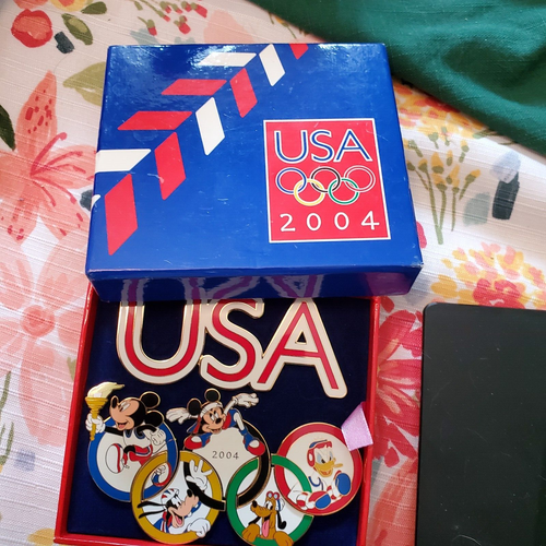 Disney Pins-Disney Olympic rings pin set #32709 2004 | eBay