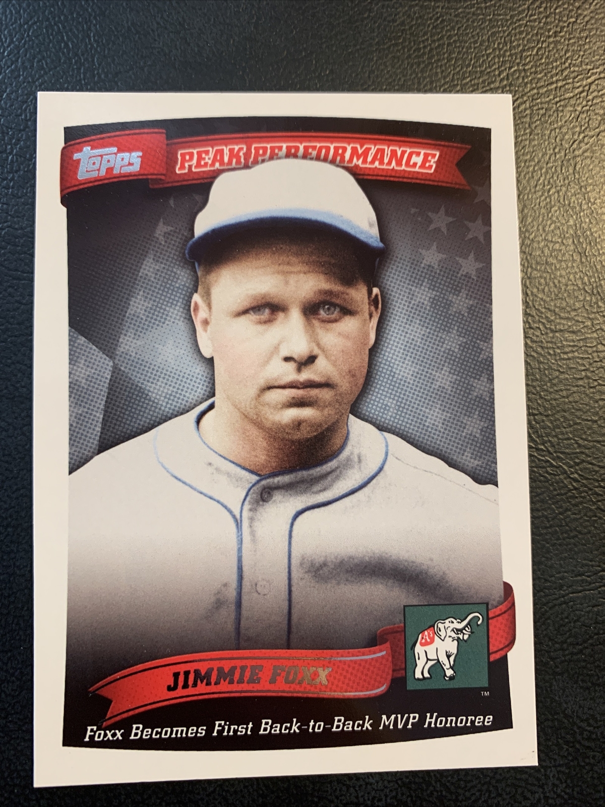 #PP-21 Jimmie Foxx Philadelphia athletics 2010 Peak performance , Topps ...