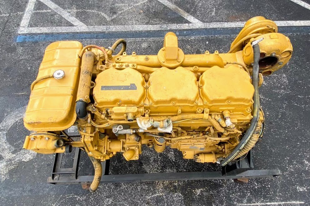 Caterpillar CAT 3176B, Turbocharged Marine Diesel Engine, 600 HP @ 2300 ...