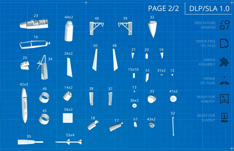 F-14 Tomcat 3D Print Garage Kit Figure Model Kit Unpainted Unassemble ...