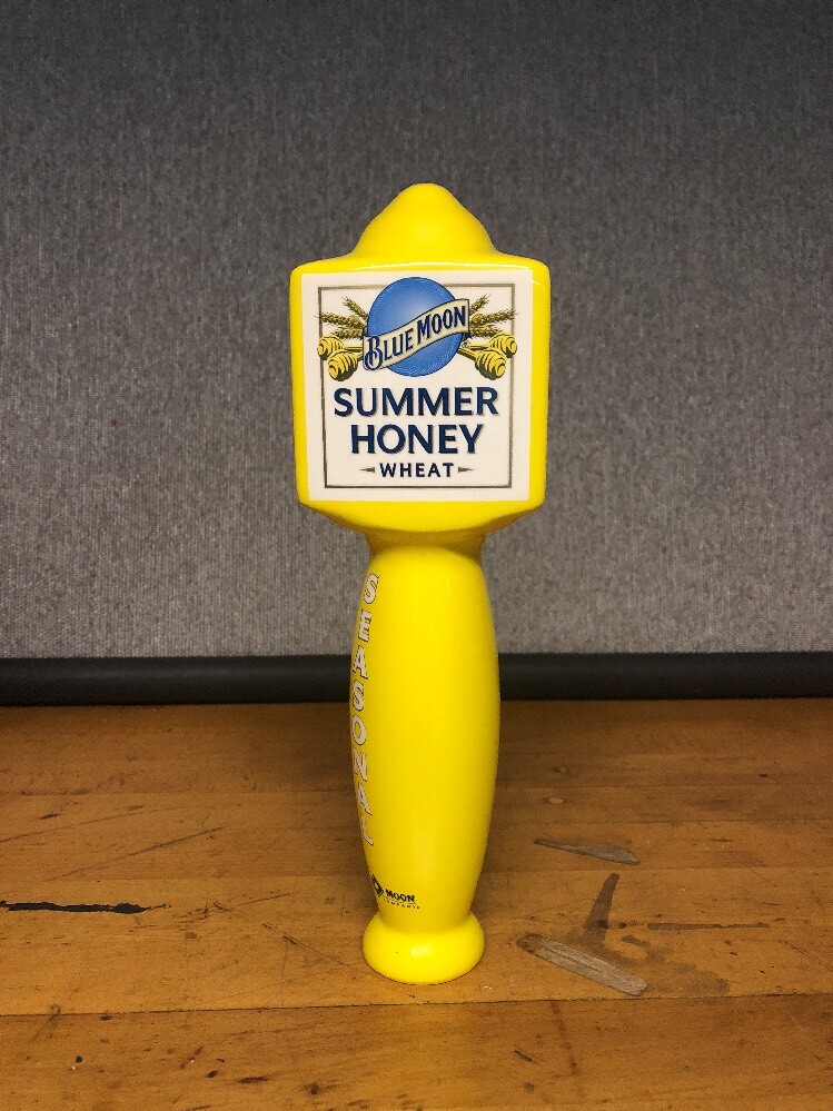 Blue Moon Seasonal Summer Honey Wheat 3 Sided Beer Tap Handle Nib ...