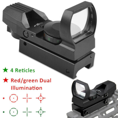 Tactical Holographic Reflex Sight Scope For Rifle Shotgun 20mm ...