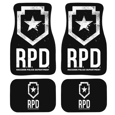 Resident Evil RPD Raccoon Police Department Car Front Rear Floor Mats ...