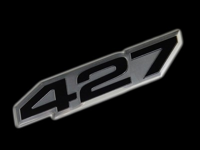 VMS 1 CHEVY 427 CI CUBIC INCH ENGINE HO EMBLEM BLACK SILVER | eBay