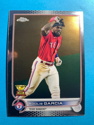 2022 Topps Chrome ADOLIS GARCIA #25 Rookie Gold Cup Texas Rangers NM/M ...