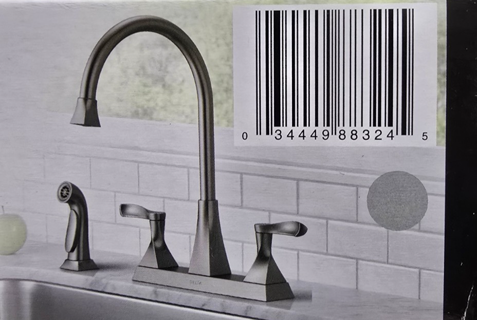 Delta 21741LF-SS Everly 2Handle Standard Kitchen Faucet w Spray in ...