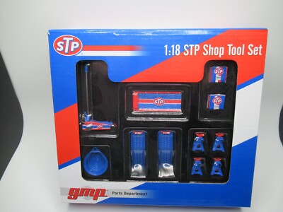 STP GARAGE SHOP TOOLS SET DISPLAY 1:18 DIECAST MODEL CAR GMP ACME 18939 ...