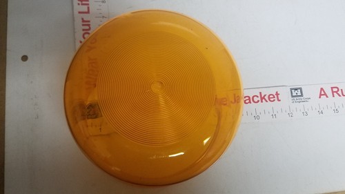 Vintage Amber Stratolite 77 Beacon Dome, NEW, 8.125" Diameter | eBay