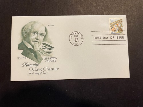 Octave Chanute, Aviation Pioneer, FDC 1979, Sc #C94, 21C, Unused Crisp ...