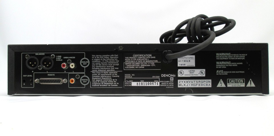Denon DN-C630 Professional Rack Mount CD Player | eBay