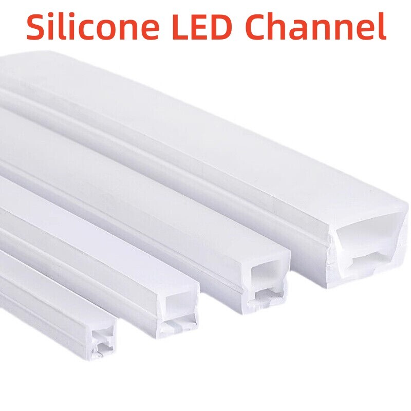 Silicone LED Channel System Cuttable Flexible Bendable DIY For LED ...